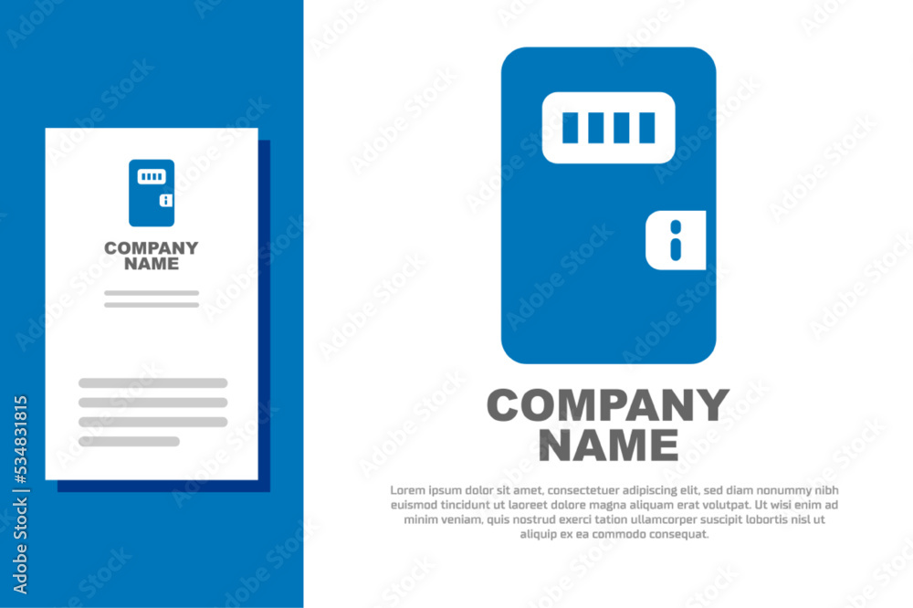 Blue Prison cell door with grill window icon isolated on white ...