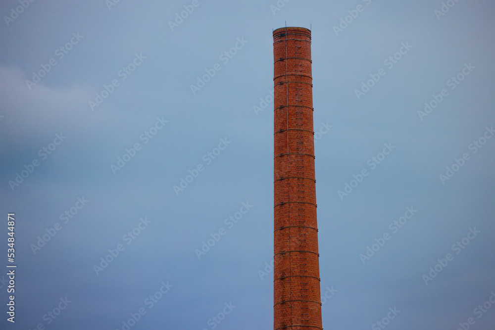 Fotografia do Stock: Smokestack Of A Powerplant. A Tall Chimney ...