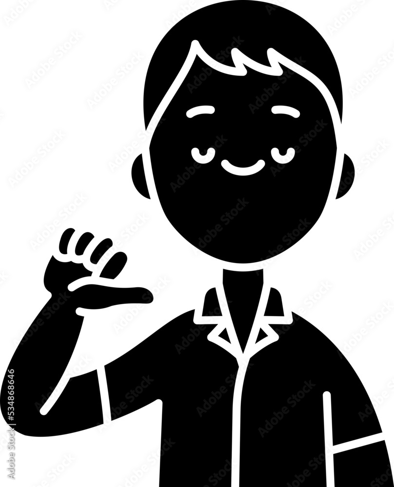 proud icon Stock Vector | Adobe Stock