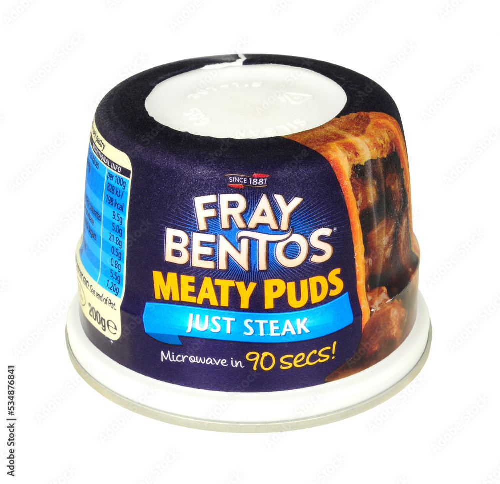 Fray Bentos meaty puds just steak flavour microwavable savoury meat ...