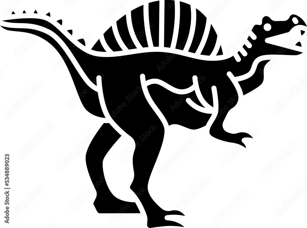 Spinosaurus icon Stock Vector | Adobe Stock