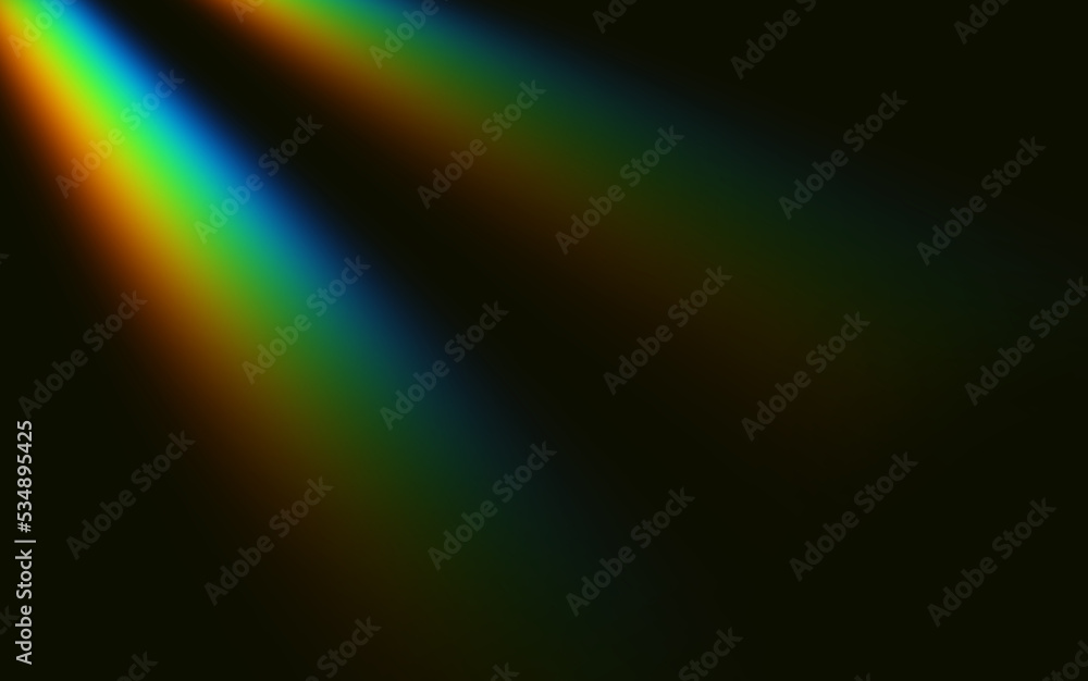 Rainbow color gradient on black background for texture overlay ...