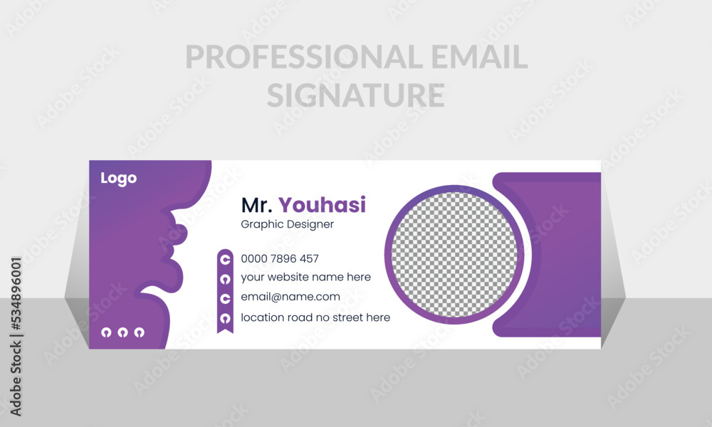 Exclusive Email Signature Banner design vector Temple For Exclusive ...