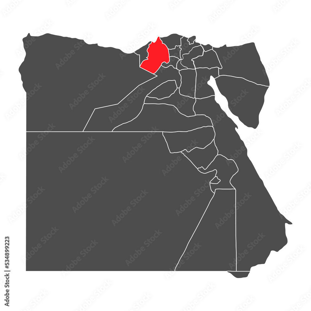 Egypt high detailed map Beheira, geography graphic country, africa ...