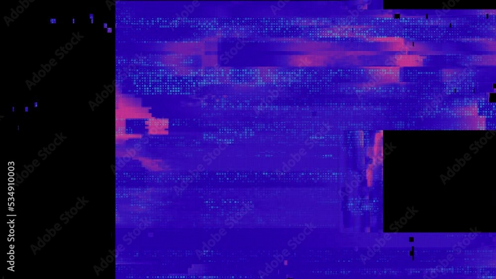 Glitch Error Video, Pixel Noise Damage backgrounds motion graphics ...