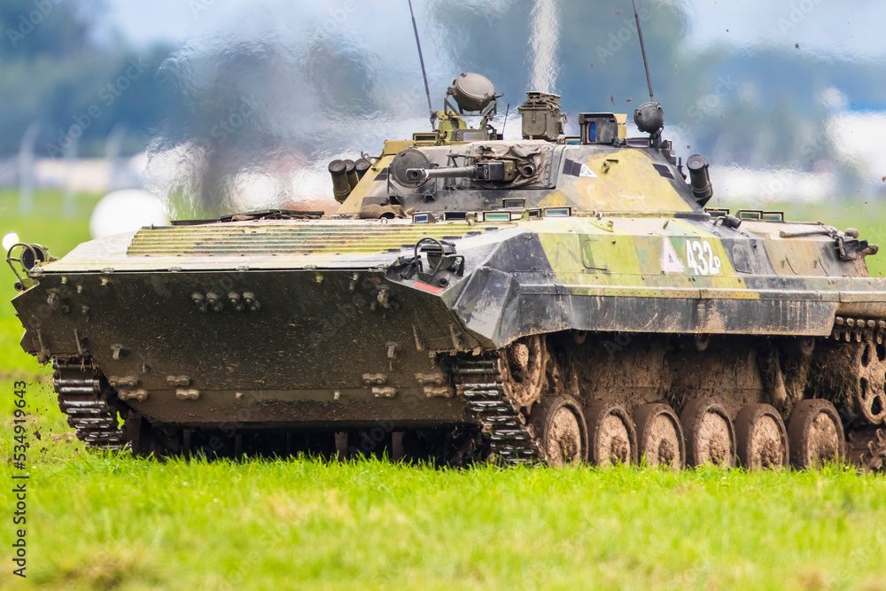 Ostrava Czech Republic 2022-09-15 The BMP-2 is an amphibious infantry fighting vehicle ...