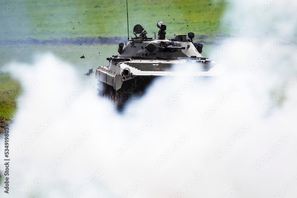 Ostrava Czech Republic 2022-09-15 The BMP-2 is an amphibious infantry ...