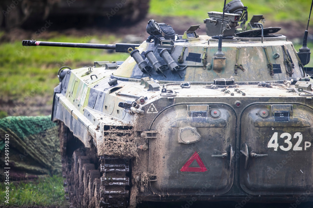 Ostrava Czech Republic 2022-09-15 The BMP-2 is an amphibious infantry ...