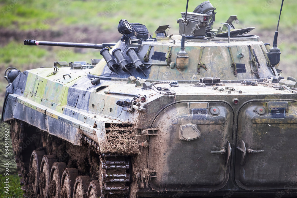 Ostrava Czech Republic 2022-09-15 The BMP-2 is an amphibious infantry fighting vehicle ...