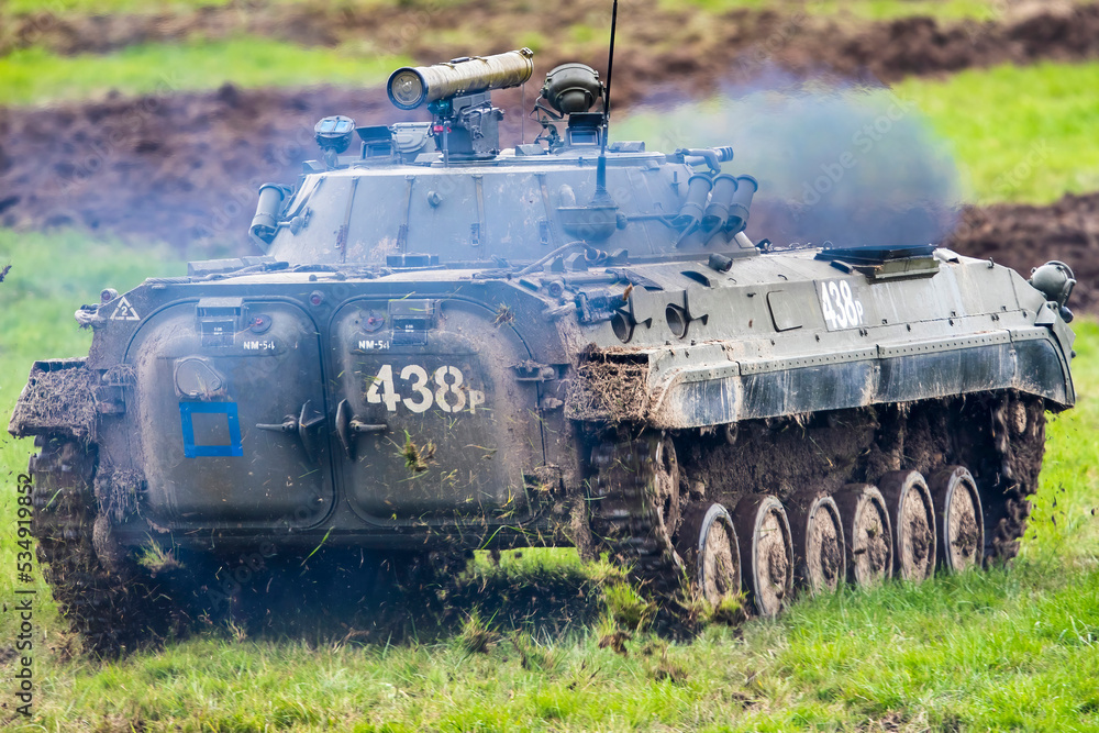 Ostrava Czech Republic 2022-09-15 The BMP-2 is an amphibious infantry ...