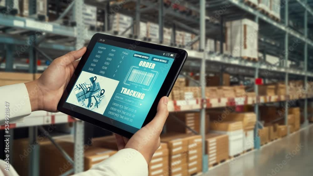 Warehouse management deft software in computer for real time monitoring ...