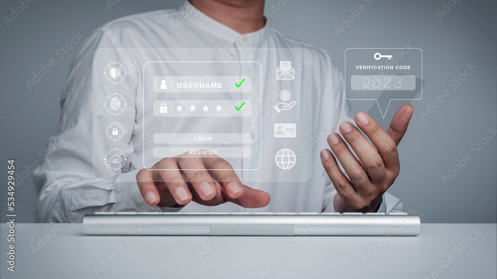 Two steps authentication or 2FA technology concept. 2023 Verification ... Two steps authentication or 2FA technology concept. 2023 Verification ...