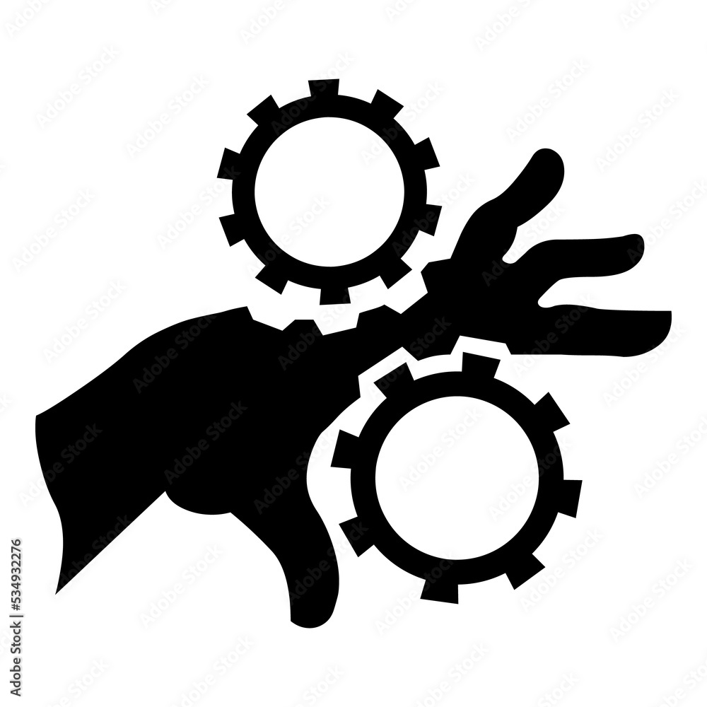 Poster Símbolo de maquinaria peligrosa – Wall Art | UkPosters