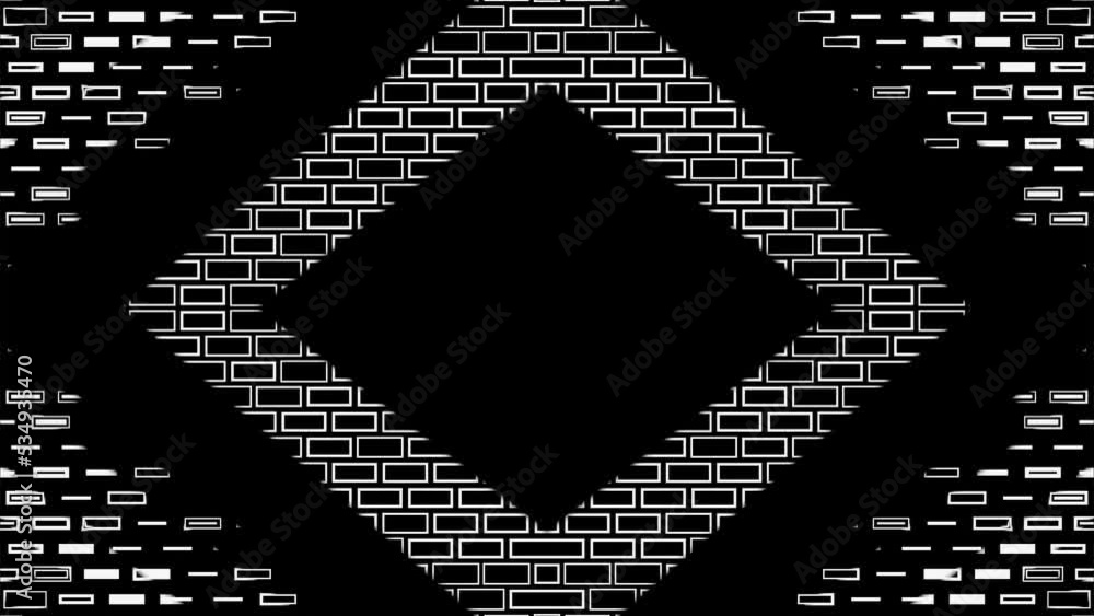 Animated abstract patterns. Looped graphic background of geometric ...