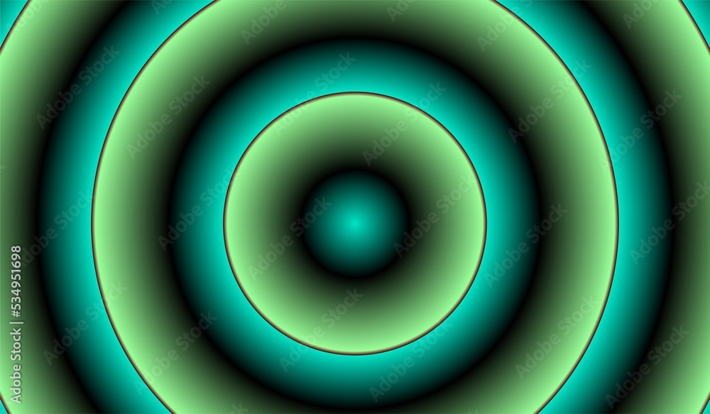 Gradient modern blur circle background with green black colors. wavy ...