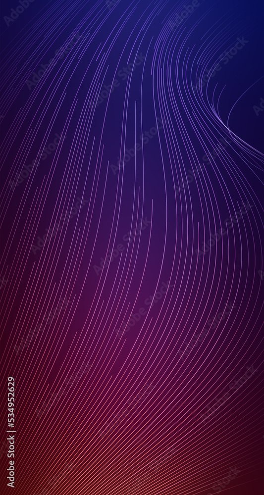 Vertical background with lines conveying data with gradient color ...