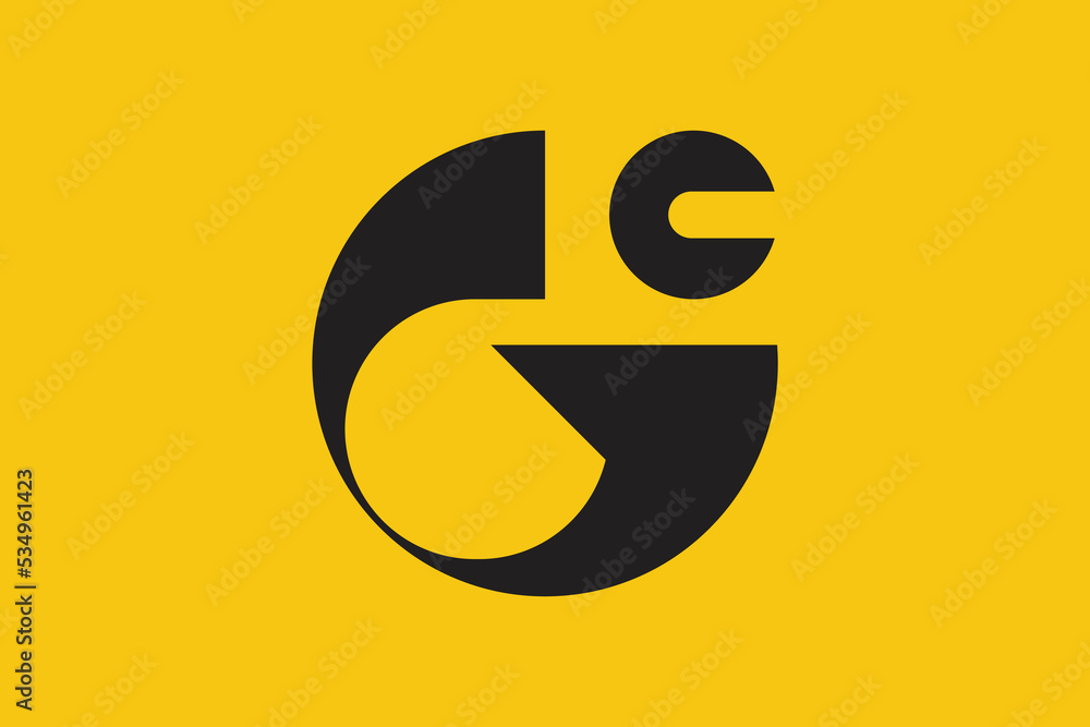 Minimal CG logo. Icon of a GC letter on a luxury background. Logo idea ...