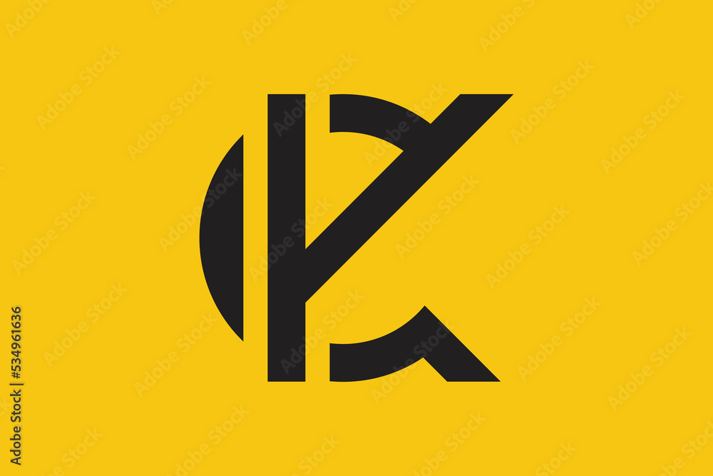 Minimal CK logo. Icon of a KC letter on a luxury background. Logo idea ...