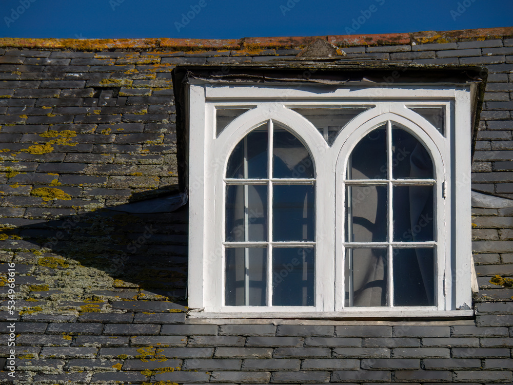 Photo & Art Print Old fashioned dormer windows, England, UK, Mushy