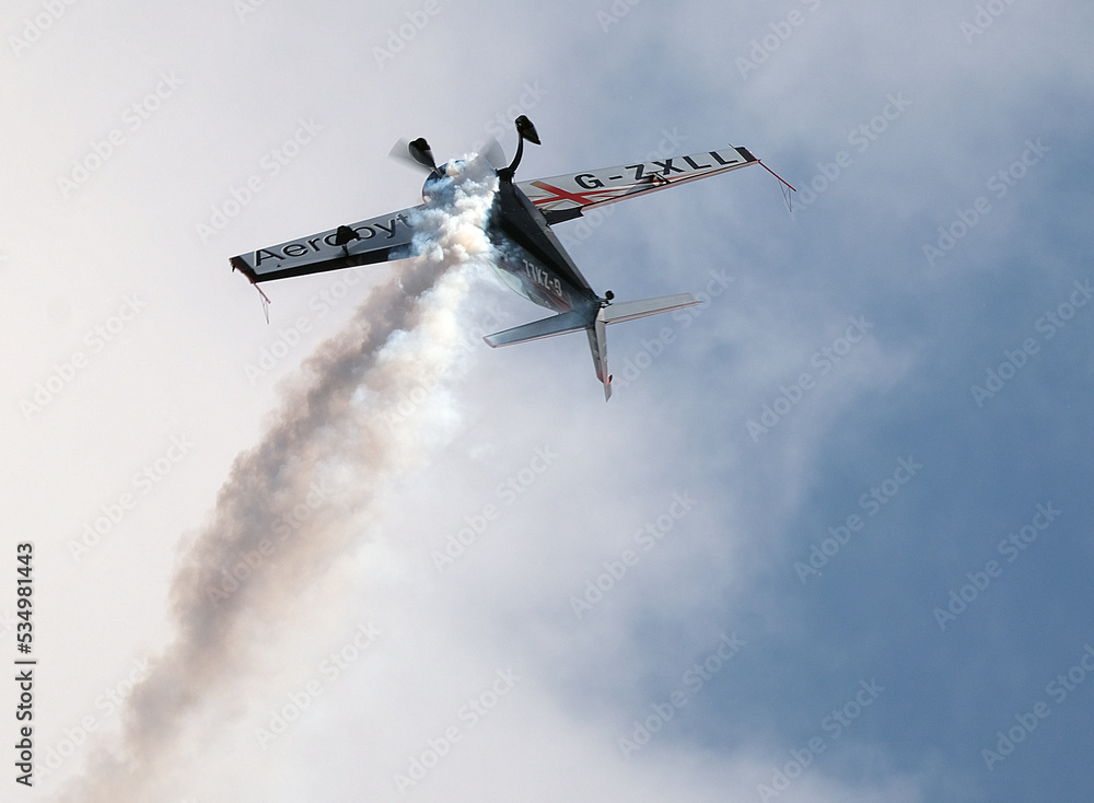 East Kirkby air show, Lincolnshire, UK. August 2022. Four aircraft ...