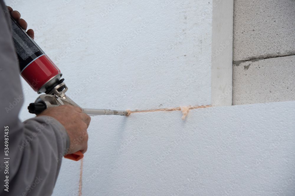 thermal insulation house. Thermal insulation panels in white and ...