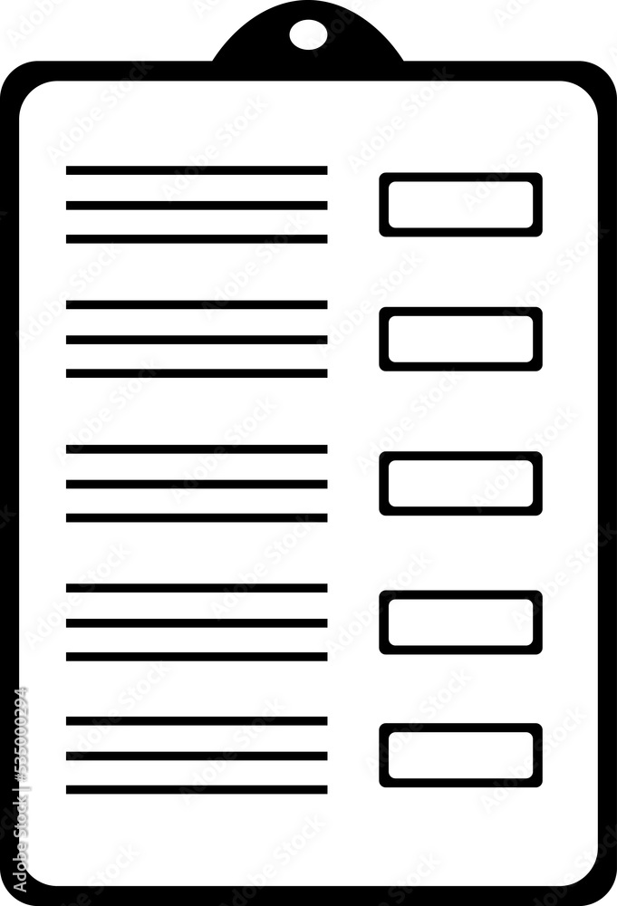 List symbol, check icon, pictogram, transparent backgrounds Stock ...