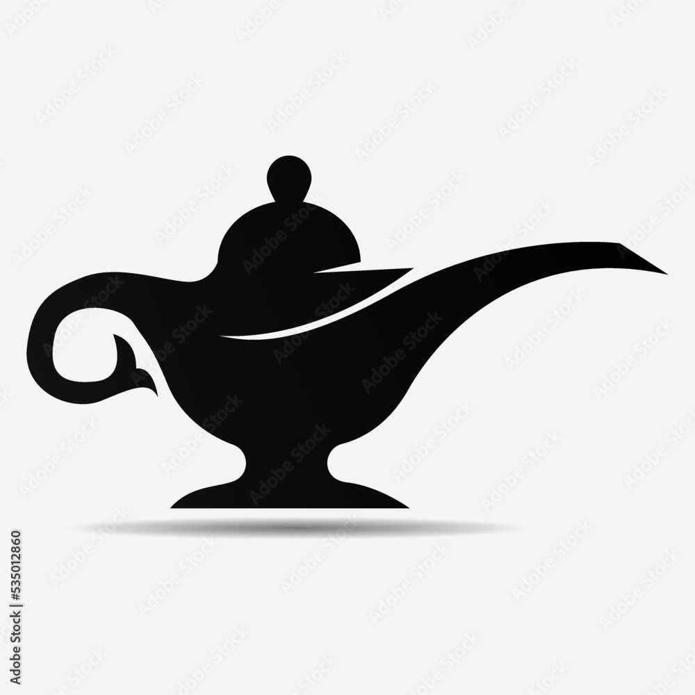 Aladdins Magic Lamp Vector Genie Magic Aladdin Lamp With White Smoke As