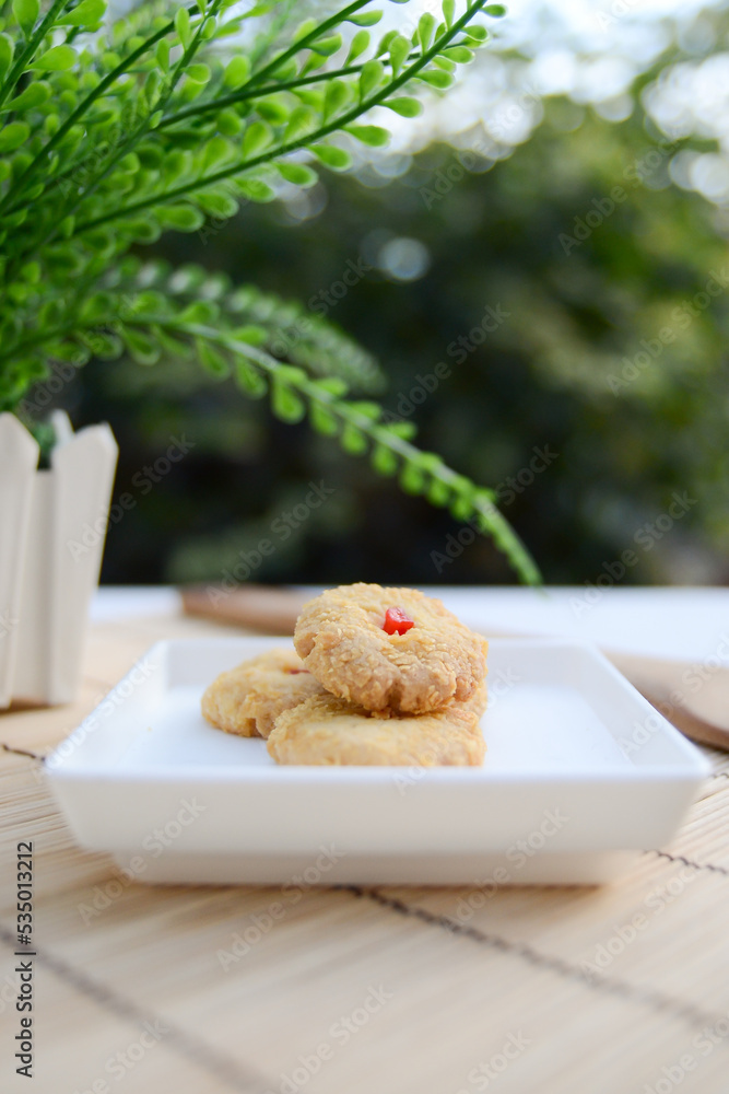 Homemade cookies call Kuih Samperit in Malay, is a traditional ...