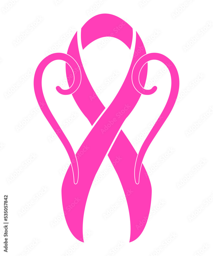 Breast cancer awareness ribbon,Awareness Ribbon Svg, Ribbon Vector ...
