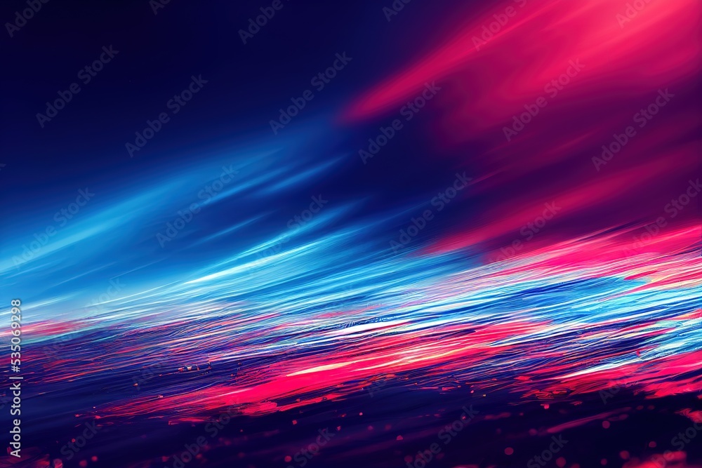 Vector art of dynamic light motion, light trail, high speed effect ...