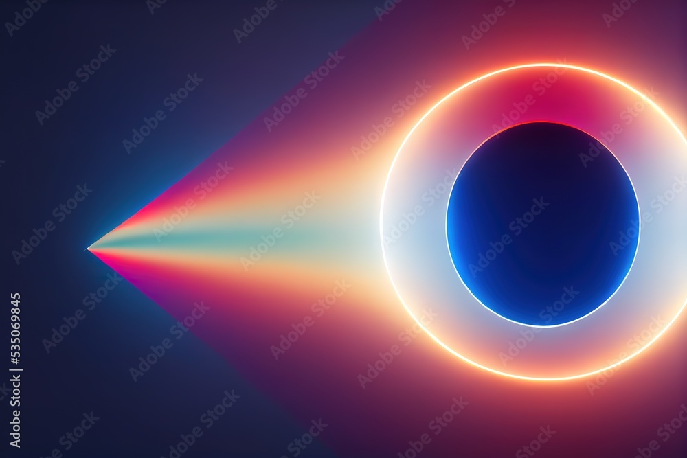 two tone neon color motion graphic on isolated background. Blue and ...
