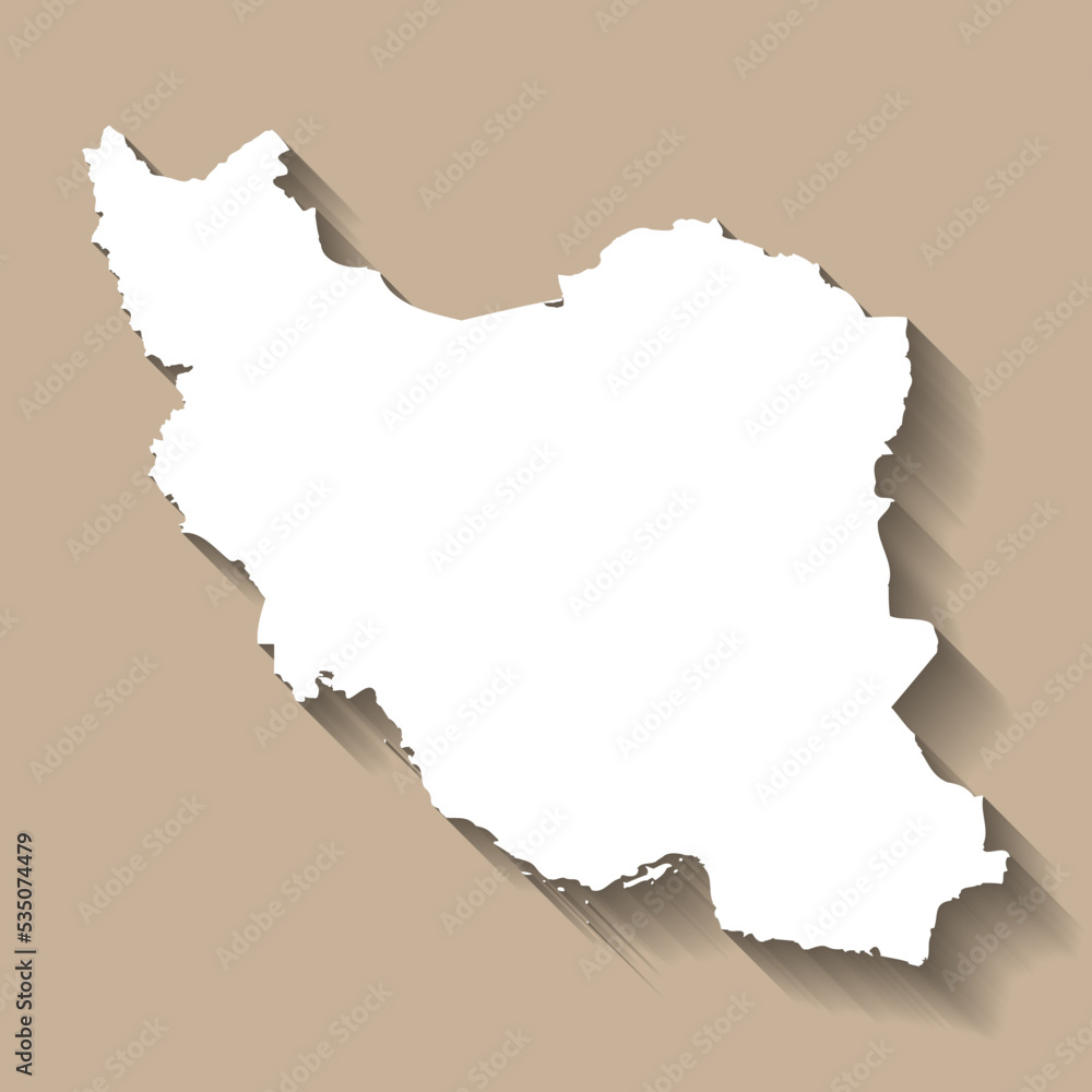 Iran vector country map silhouette Stock Vector | Adobe Stock Iran vector country map silhouette Stock Vector | Adobe Stock