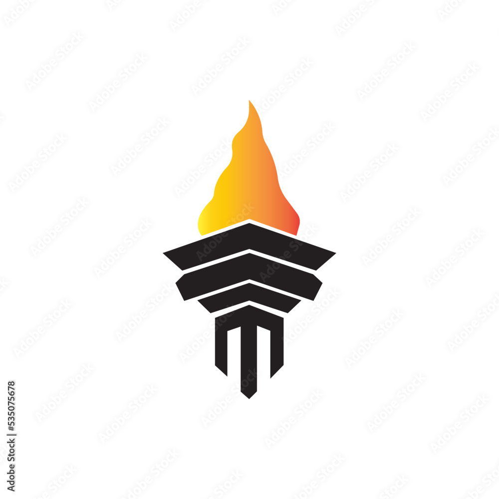 Monas Monument icon logo vector design template Stock Vector | Adobe Stock