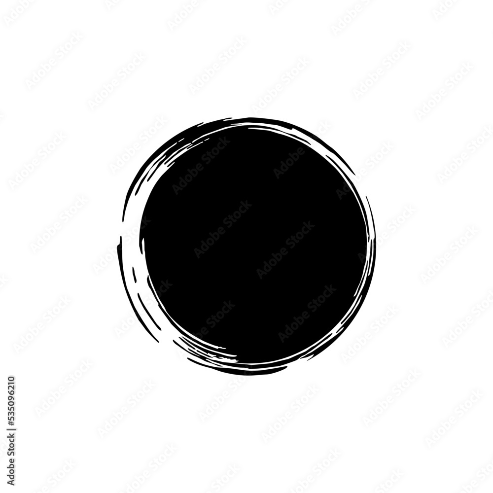 Zen Circle Icon Symbol. Zen Illustration for Logo, Art Frame, Art ...