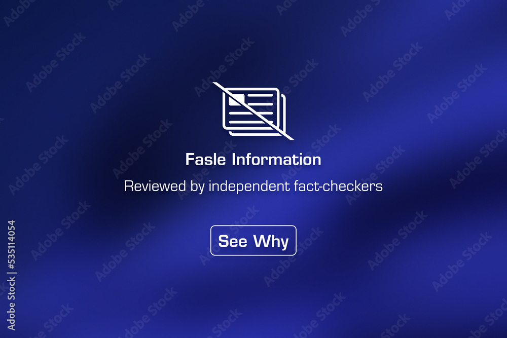 Fact Check notice graphic Stock Illustration | Adobe Stock