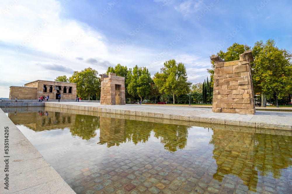 Templo de Debod (The Temple of Debod), dedicated to the goddess Isis ...