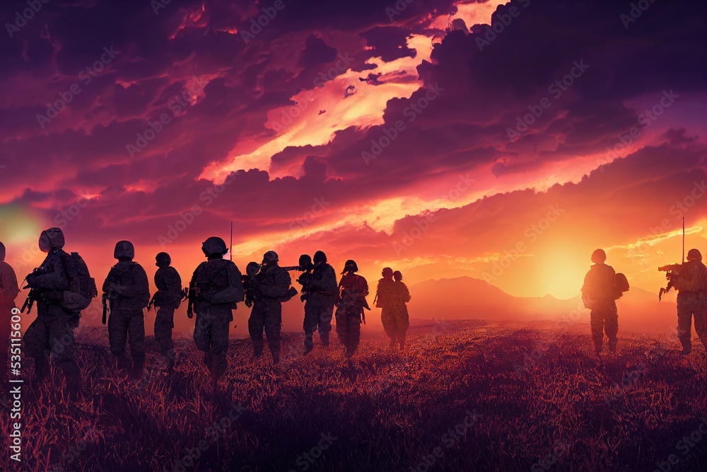 Soldiers at Sunset to celebrate Veterans Day. Thank you for your ...