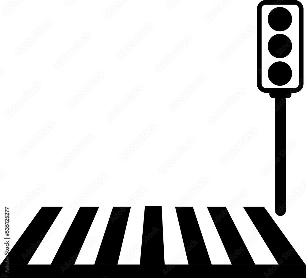 ภาพประกอบสต็อก Traffic lights black and white ภาพ | Adobe Stock