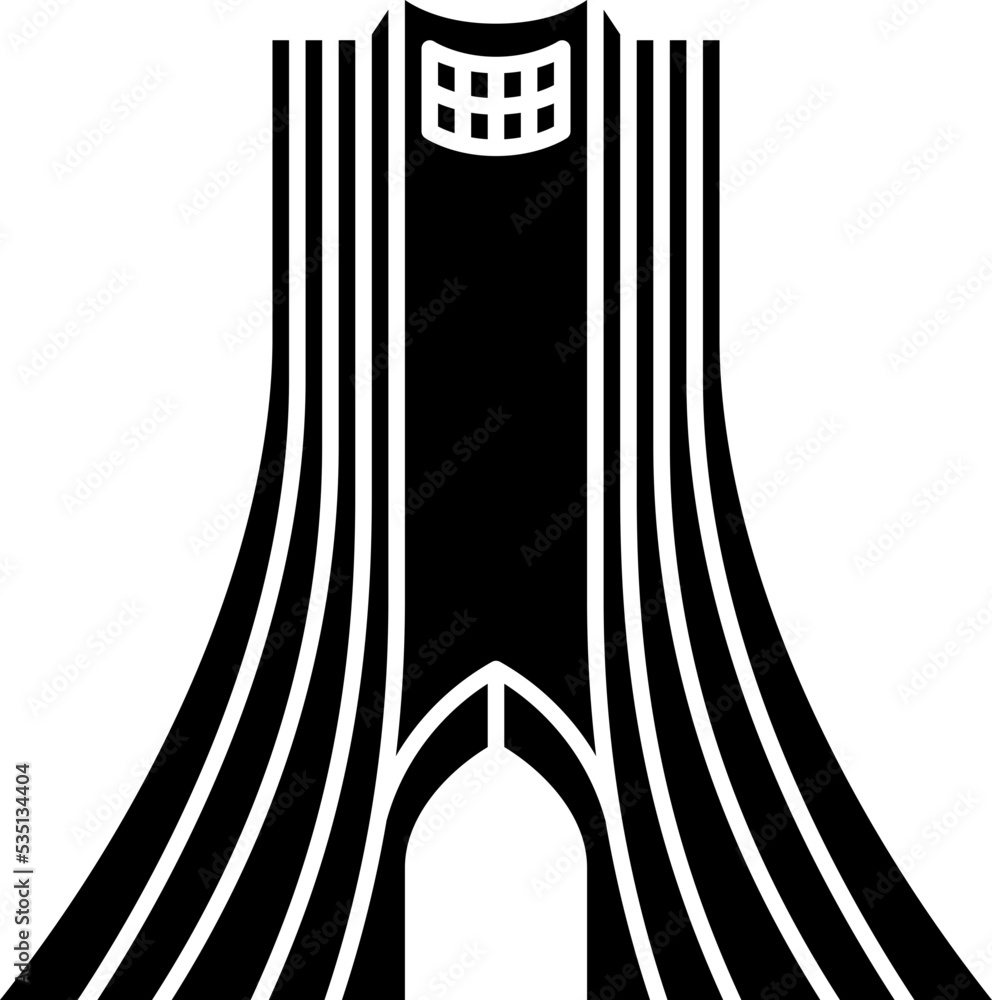 tehran icon Stock Vector | Adobe Stock