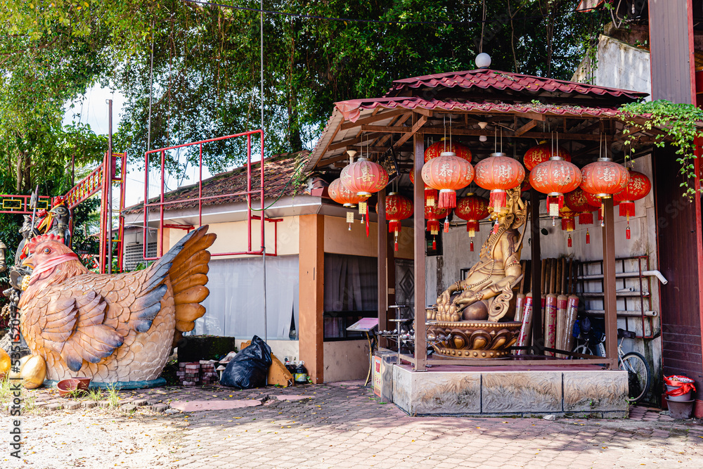 "Si Hai Long Wang" temple (Four Dragon King) is a famous chinese temple ...