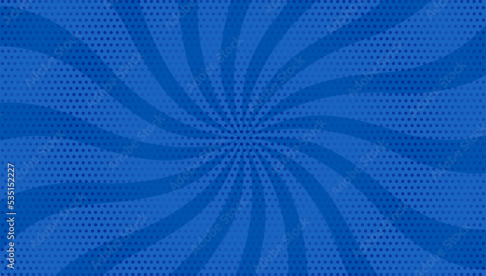 Blue pop art background with halftone dots. Stock Vector | Adobe Stock