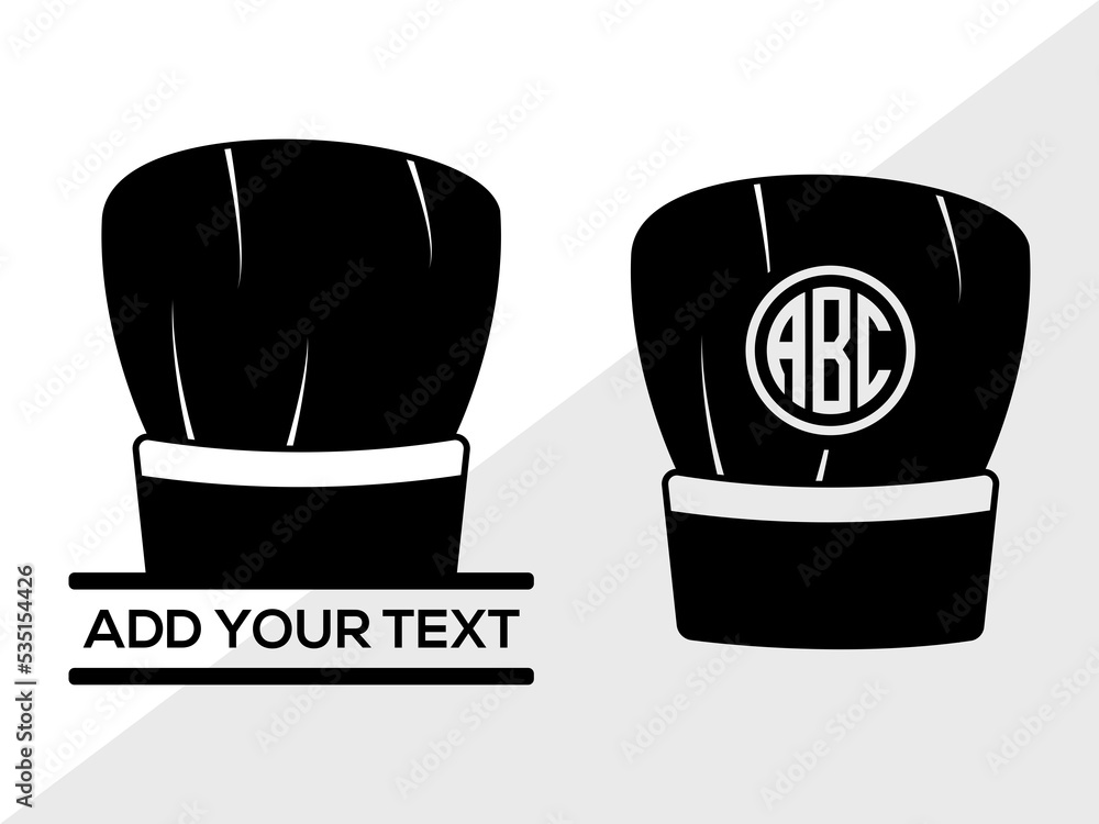 Chef Hat Monogram SVG, Chef Hat Monogram Svg, Cook Hat Svg, Chef Cap ...