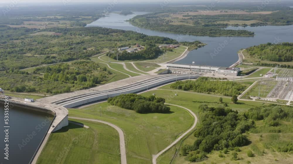 Kruonis Pumped Storage Plant Balances Electrical Grid Stock Video ...