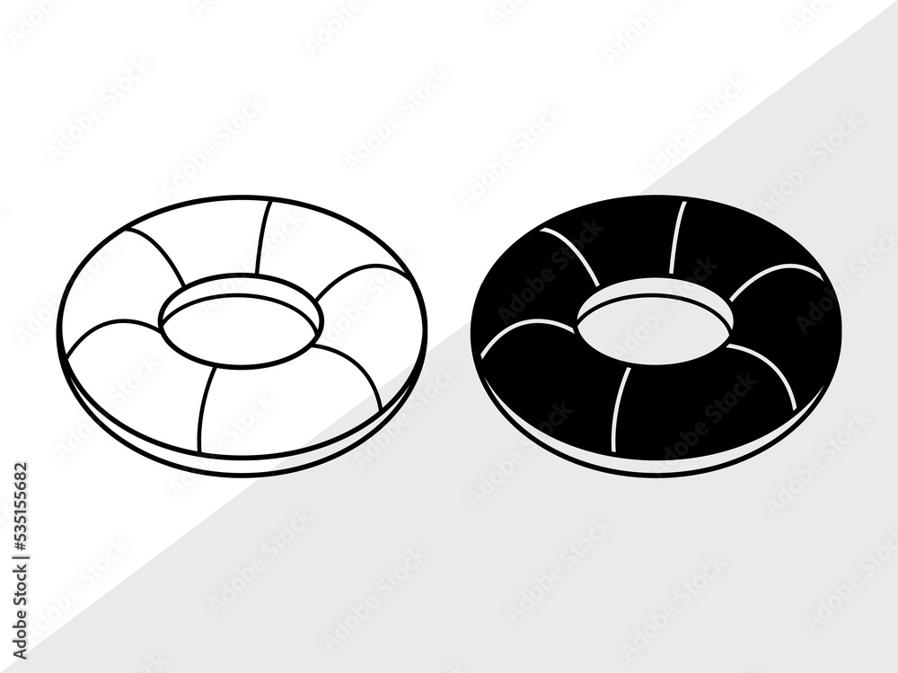 Swim Ring SVG, Swim Ring SVG, Swimming Tire Svg, Ring Buoy Svg ...