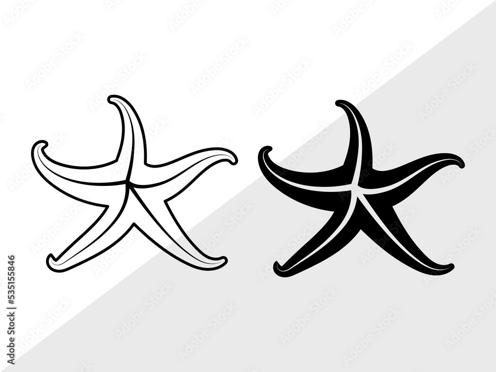 Starfish SVG, Starfish, Starfish Icon, Star Fish Svg, Starfish Decor ...