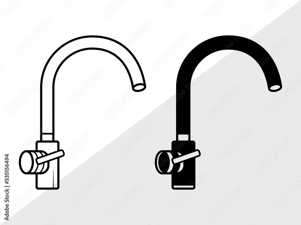 Faucet SVG, Leaky Tap Svg, Kitchen Fauce Svg, Water Tap Svg, Bathroom ...