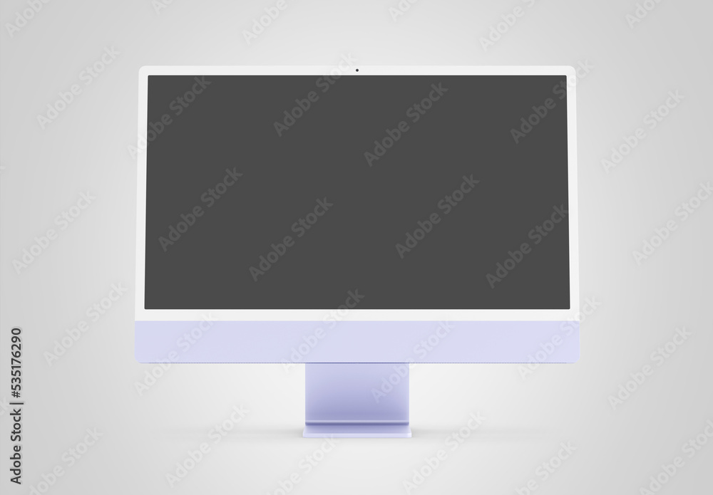 PARIS - France - April 28, 2022: Newly released Apple Imac 24 inch ...