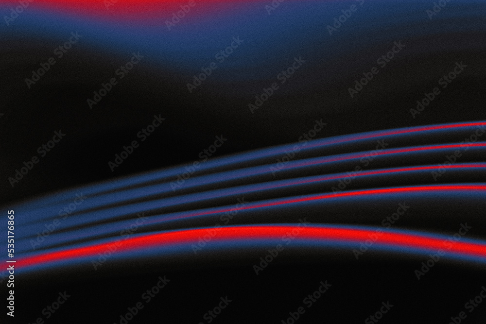 Abstract Waves Retro Vibrant Gradient Background With Thermal Heatmap Effect And Grain Texture