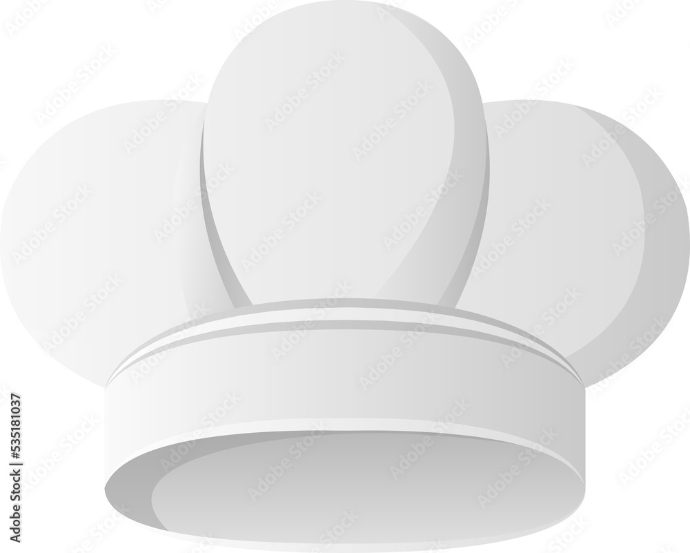 chef hat cartoon illustration isolated object Stock Illustration ...