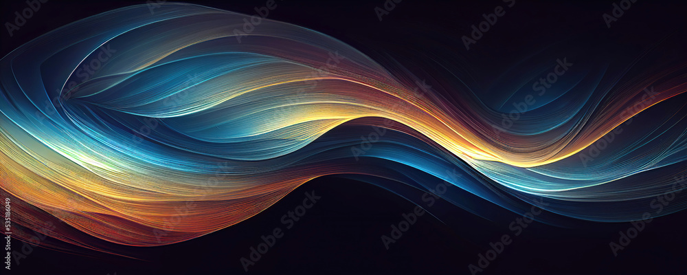 Organic abstract panorama wallpaper background Stock Illustration ...